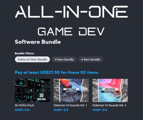 All-in-One Game Dev Bundle | PC Gamer リスト更新中
